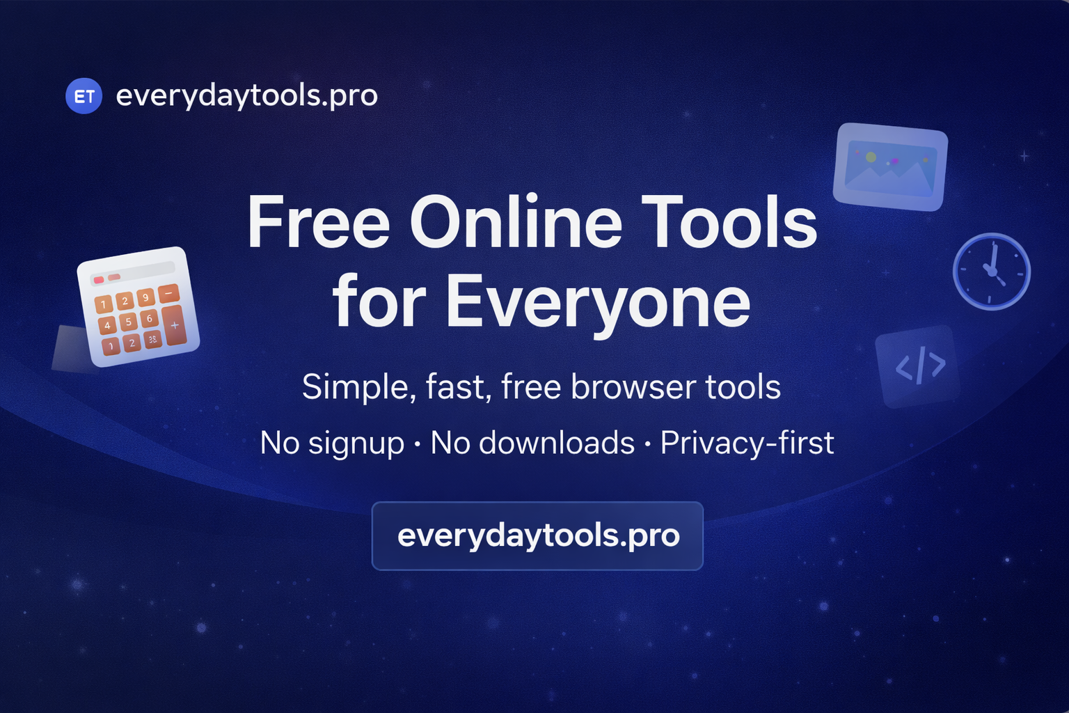 EverydayTools Pro – Free Online Tools for Everyone